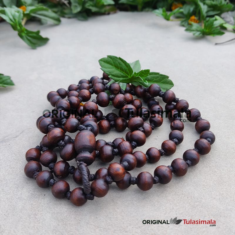54+1 Beads Shri Radha Name Design Original Tulsi Japa Mala in Pure ...