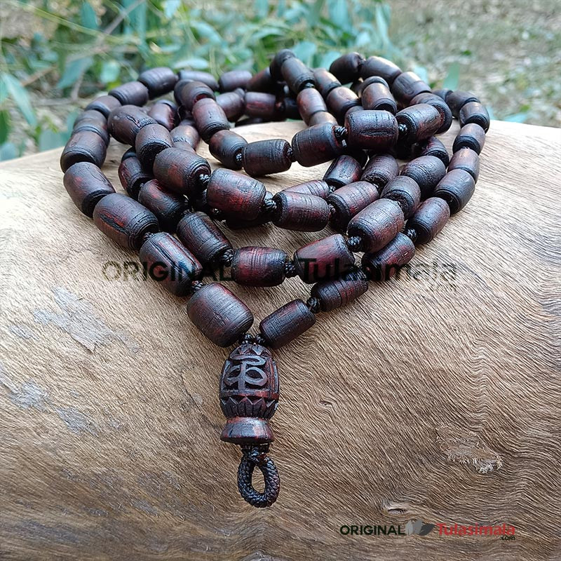 Iskcon Pure Silver with Original Tulsi Beads Kanthi Mala 3mm Size Natural